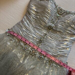 Party Time | Dresses | Silver Prom Dress Statement Dress | Poshmark